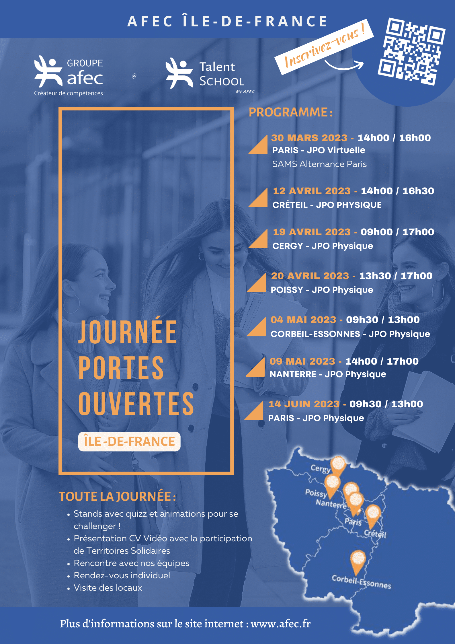 Journées Portes Ouvertes - Île-de-France | AFEC